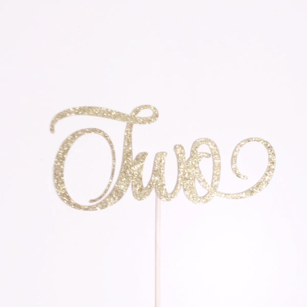 Two Cake Topper, 2 Cake Topper, 2nd Birthday Cake Topper, Second Birth ...